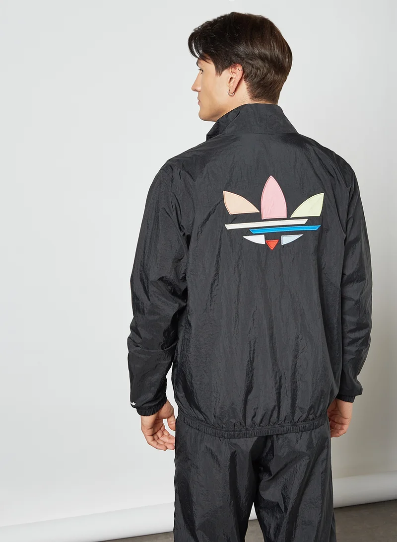adidas Originals Black Adicolor Shattered Trefoil Jacket Black | Best ...