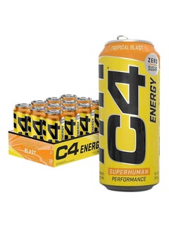 CELLUCOR C4 Original Carbonated Zero Sugar Energy Drink, Pre Workout ...