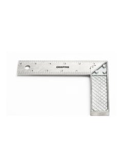 GEEPAS Try Square with Metal Handle 6 inch 90 Degree Angle Corner Ruler ...