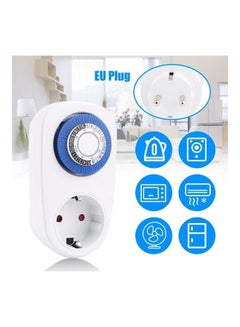 Generic 24 Hours Plug-in Mechanical Timer Switch White/Blue UAE | Dubai, Abu Dhabi