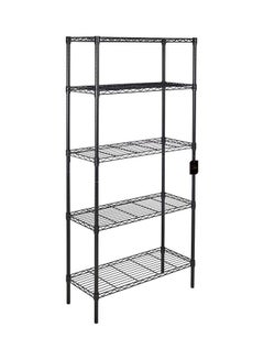 Sharpdo Adjustable 5 Wire Shelving Steel Storage Rack Black UAE | Dubai ...