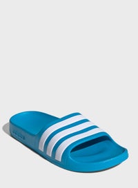 adidas Kids Adilette Aqua Slides Solar Blue/Cloud White UAE | Dubai ...