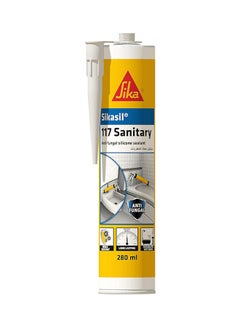 SIKA Sikasil 117 Sanitary Anti-Fungal Silicone Sealant White 280ml UAE ...