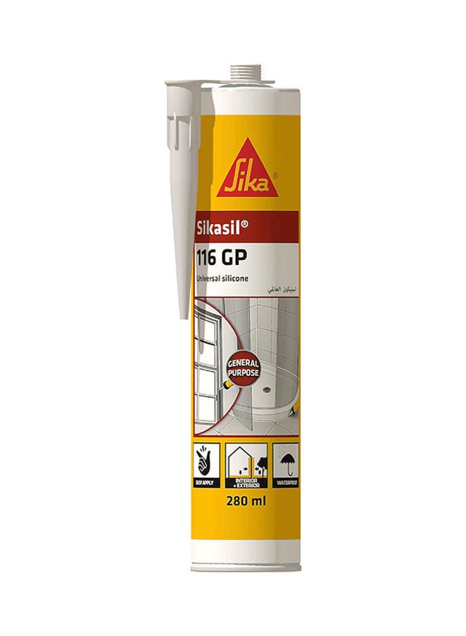 SIKA Sikasil 116 GP Universal Silicone Sealant White 280ml | Best Price ...