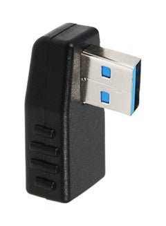 Generic USB 3.0 Vertical Angle Type-A Adapter Black | Best Price KSA ...