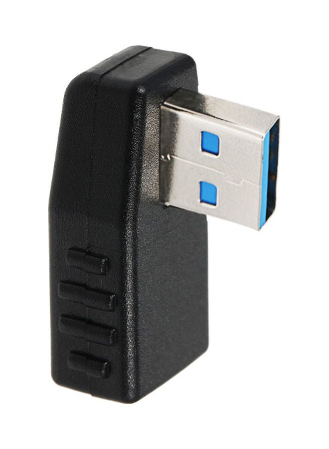 Generic USB 3.0 Vertical Angle Type-A Adapter Black | Best Price UAE ...