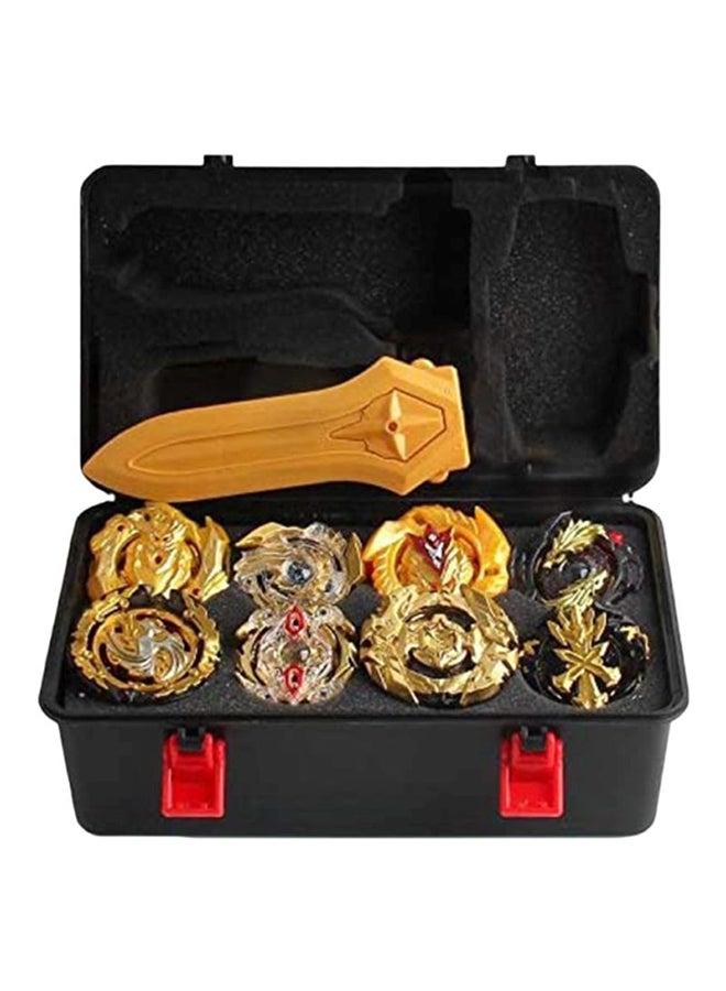 Generic Beyblade Gold Burst Set Spinning With Grip Launcher Portable ...