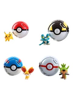Lucky 4-Piece Pokemon Genie Ball Set KSA | Riyadh, Jeddah