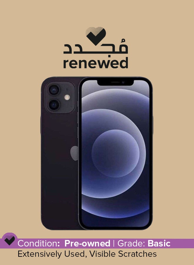 Apple Renewed - iPhone 12 64GB Black 5G With Facetime - International ...