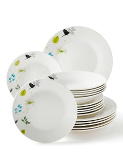 Noon East 18 Piece Porcelain Dinner Set - Dishes, Plates - Dinner Plate ...