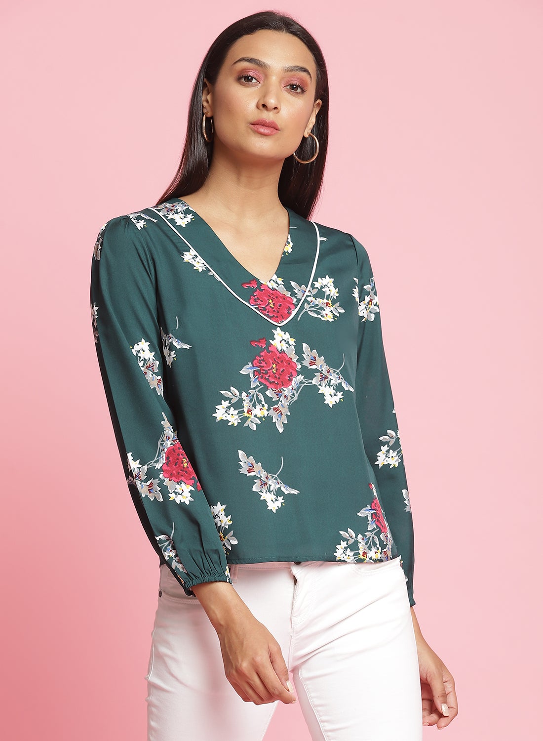 Aila Comfortable Stylish Top Green | Best Price KSA | Riyadh, Jeddah