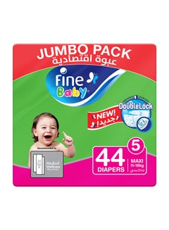 Fine Baby Baby Diapers, Size 5, 11 - 18 Kg, 44 Count - Maxi, Jumbo Pack ...