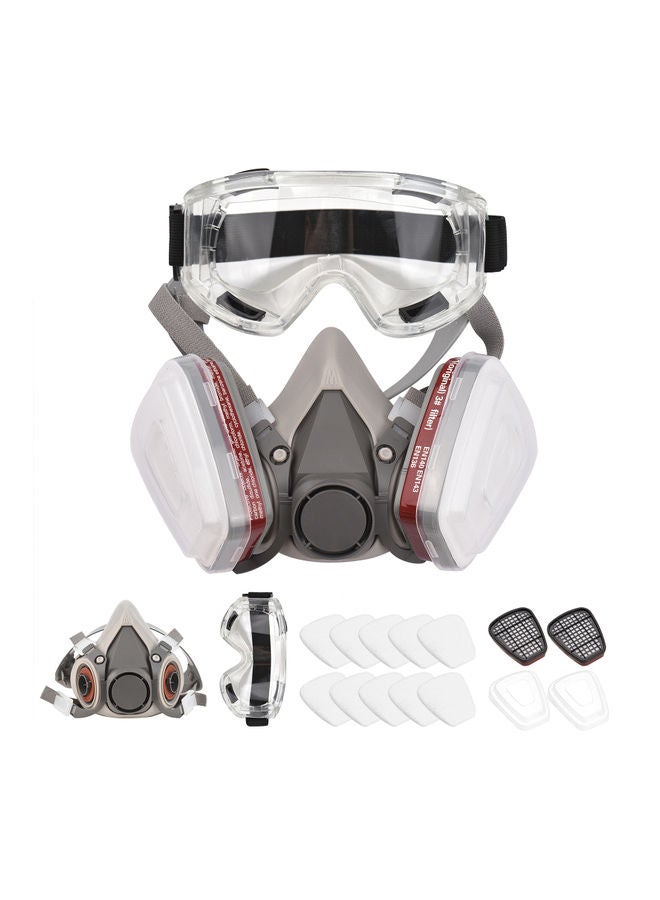 Generic Reusable Respirator Half Facep Gas Mask Grey | Best Price KSA ...