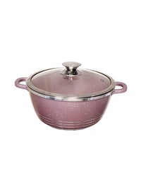 DESSINI Non-Stick Ceramic Coated Casserole Cooking Pot Purple 32cm UAE ...