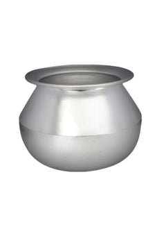 TAJ Traditional Indian Rice Cooking Pot/ Kalam With Lid Silver 9Liters ...