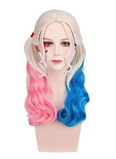 HY Harley Quinn Long Curly Hair Party Wig KSA | Riyadh, Jeddah