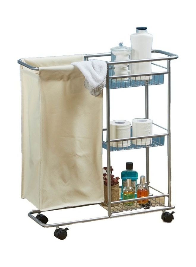 Generic 3-Tier Laundry Trolley Silver/Blue 83cm | Best Price KSA ...