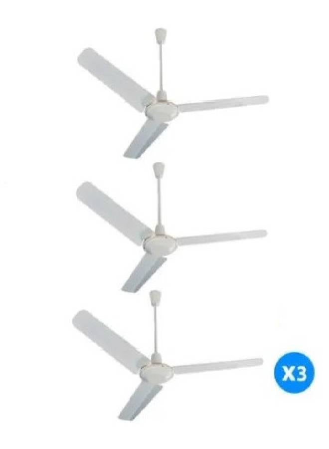 TORNADO Ceiling Fan Set of 3 TCF56WW White | Best Price Egypt | Cairo, Giza