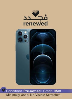 Apple Renewed - iPhone 12 Pro Max With Facetime 128GB Pacific Blue 5G ...