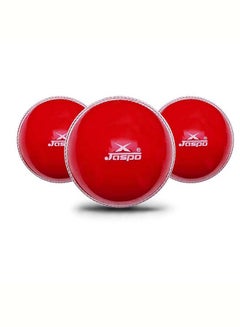 Jaspo Cricket Training PVC Plastic T20 Ball Pack of 3 (Red) UAE | Dubai ...