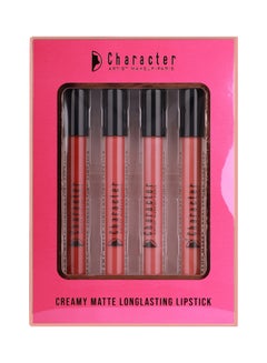 Character Pack Of 4 Pcs Creamy Matte Longlasting Lipstick CLL001 UAE ...