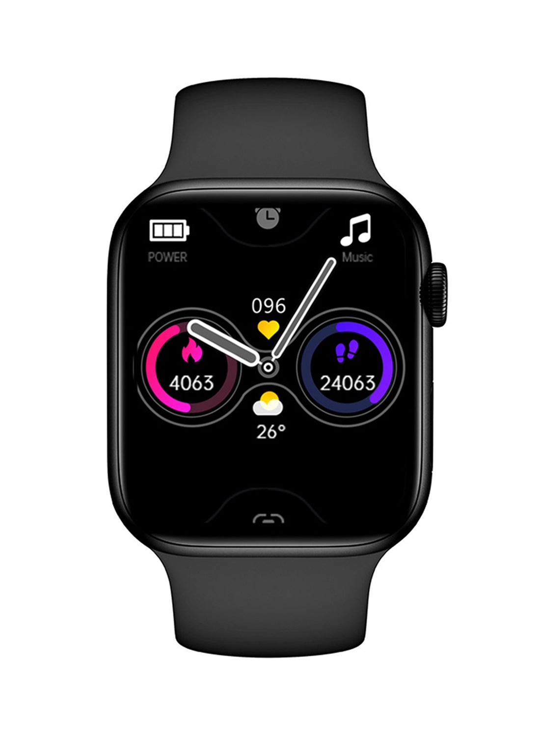 FitPro Series 6 Full Screen Smart Watch Black | Best Price KSA | Riyadh ...