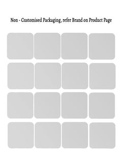 Amal 16-Piece Self-Adhesive Mirror Wall Sticker Set Silver 15 x ...