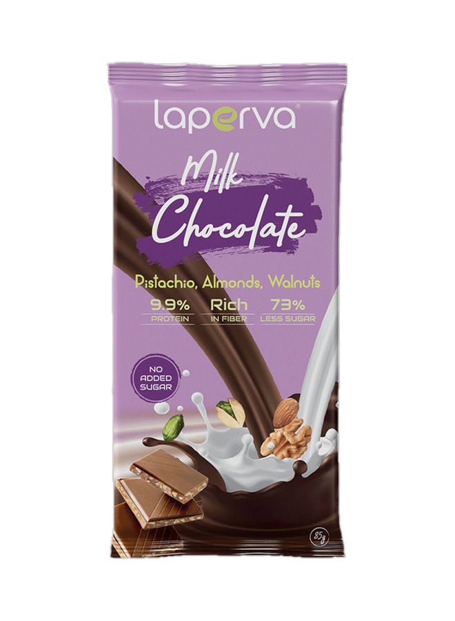 Laperva Milk Chocolate With Pistachio Almond And Walnuts 85G | Best ...
