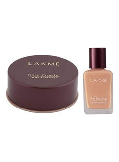 LAKME Rose Face Powder Warm Pink And Liquid Foundation Multicolour KSA ...
