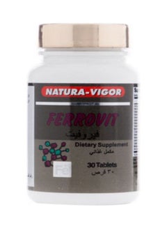 NATURA-VIGOR Ferrovit Dietary Supplement - 30 Tablets | Best Price KSA ...