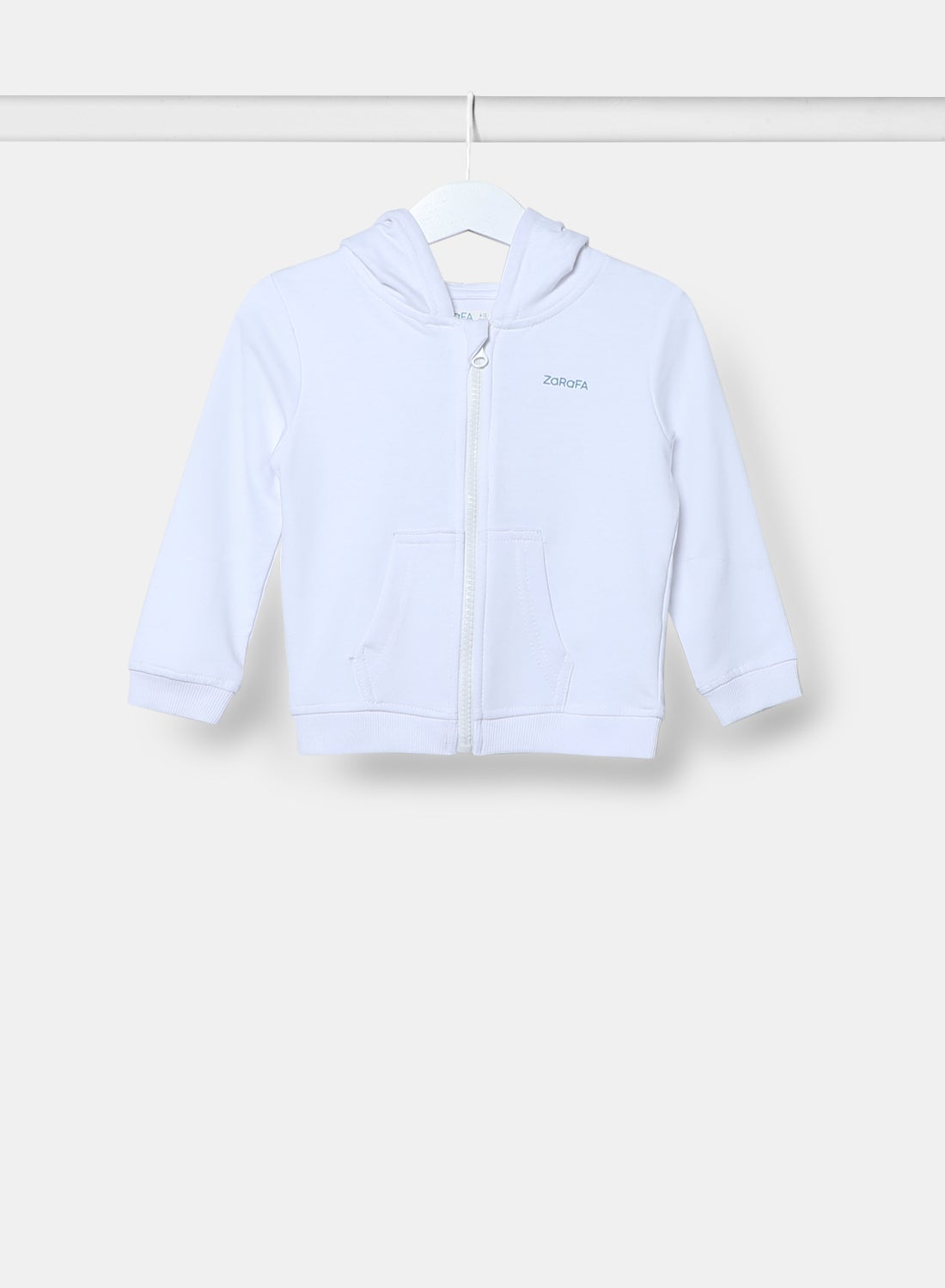 Zarafa Baby Boys Hooded Jacket With Back Graphic Print Rice White ...