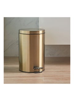 Generic Metallic Step Waste Bin Gold 12Liters UAE | Dubai, Abu Dhabi