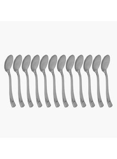 Home Box 12-Piece Electroplated Spoon Set Silver 15cm KSA | Riyadh, Jeddah