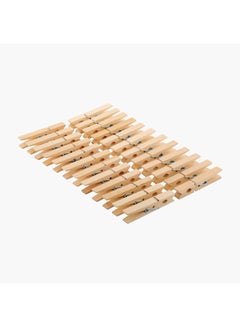 Home Box 24-Piece Clothes Peg Set Brown 7cm UAE | Dubai, Abu Dhabi