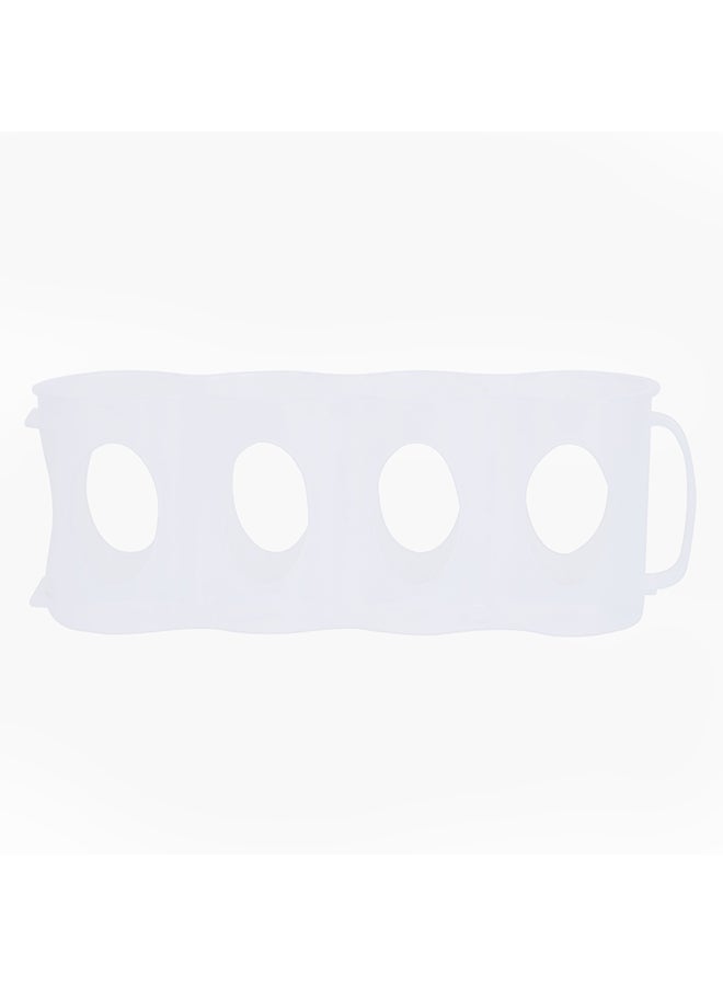 Home Box 4-Section Can Holder With Handle White 29.5x11.7.8cm | Best ...