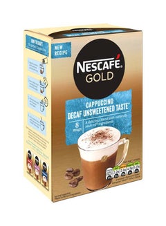 Nescafe Gold Cappuccino Decaf unsweetened Coffee 8 Sachets 120grams UAE ...