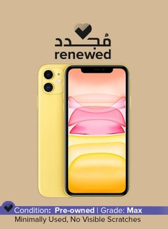 Apple Renewed - iPhone 11 Dual SIM With Facetime Yellow 256GB 4G LTE ...