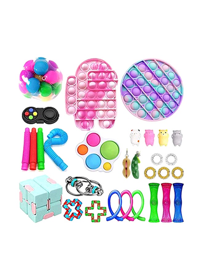 XiuWoo 30-Piece Simple Dimple Push Pop Bubble Sensory Lightweight High ...