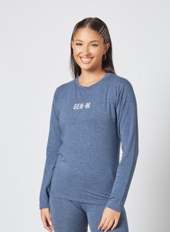 Sivvi x GenM Long Sleeve Activewear T-Shirt Blue UAE | Dubai, Abu Dhabi