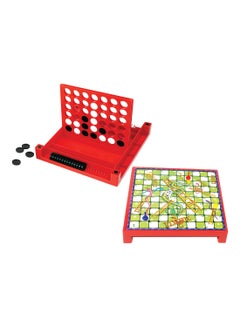 mumbo Jumbo 4-In-A-Row And Snakes And Ladders 2 Fun Games In 1 Board ...
