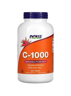 Now Foods Vitamin C-1000 Sustained Release with Rose hip, 250 Tablets ...