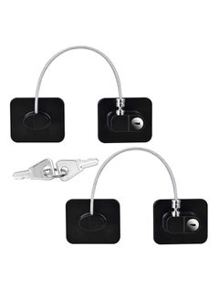 Generic Pack Of 2 Child Safety Cable Fridge Window Lock With Key Set ...