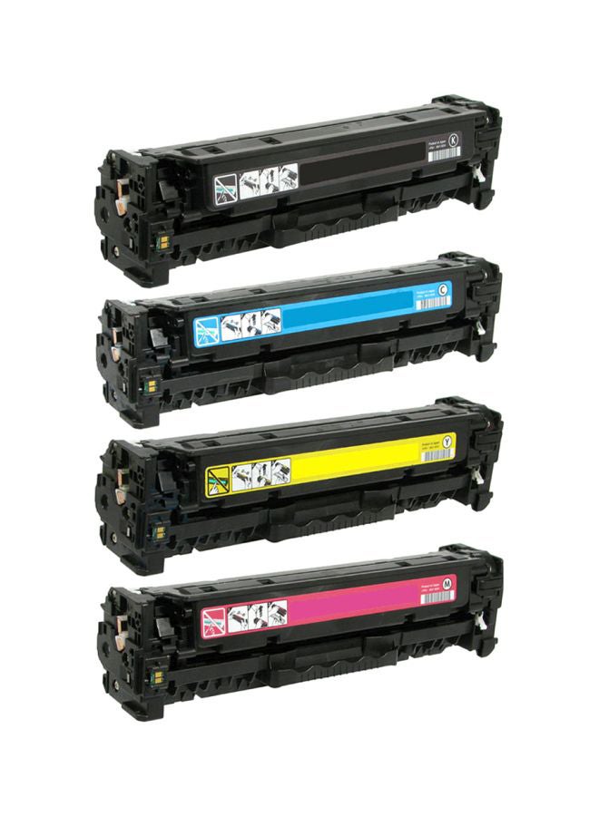 HP 4-Piece 125A Original LaserJet Toner Cartridge Set Multicolour ...