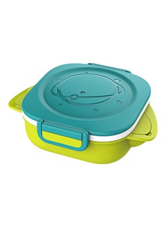 Generic Lunch Box 3 Compartment Japanese Lunch Box Green 21.30x6.80x8 ...