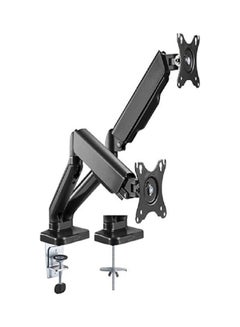 Hamood Dual Monitor Elemental Gas Spring Stand Black KSA | Riyadh, Jeddah