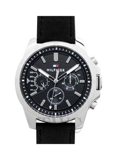 تسوق تومي هيلفيغر وmen Leather Chronograph Buckle Watch 1791563 أونلاين ...