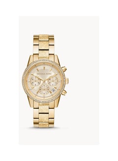 Michael Kors Women's Stainless Steel Chronograph Buckle Watch MK6597 ...
