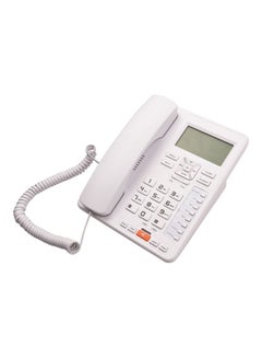 Generic 2-Line Desktop Wired Phone White UAE | Dubai, Abu Dhabi
