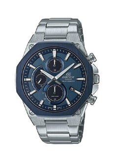 CASIO Men's Edifice Analog Solar Powered Octagonal Flat Bezel Sapphire ...