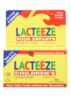 Lacteeze 100-Tablet Lactase Enzyme For Children UAE | Dubai, Abu Dhabi